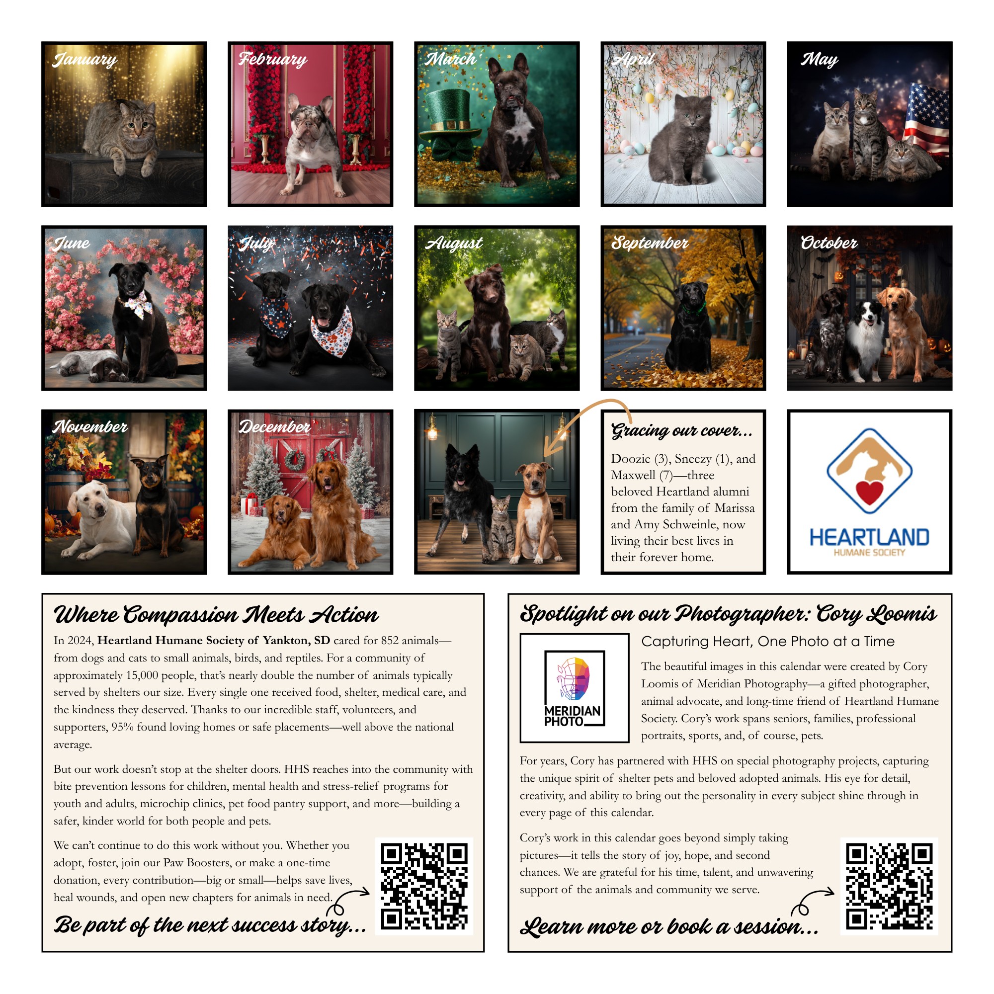 Local Pets Take Center Stage in 2026 Heartland Humane Society Calendar ...
